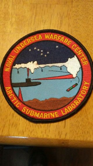 Vintage Naval Undersea Warfare Center Sew On Patch | #319191