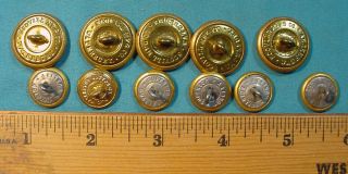 WWII US MARINE CORPS DRESS BLUES UNIFORM BUTTONS USMC | #822295