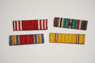 WWII US Army Ribbons Or AAF Air Corps ETO Theater Service M3248 | #894812