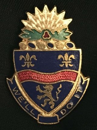 WWII US Army 60th Infantry Regiment DI DUI Pin Back Unit Crest Insignia ...