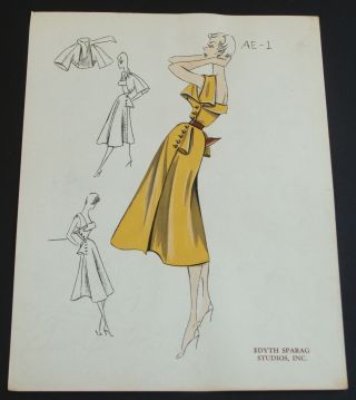 1940 ' S Vintage Fashion Design Print 11 Edyth Sparag Studios | #1252342