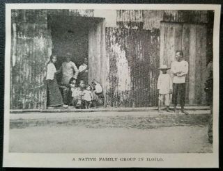 1899 A Street Scene With Native Filipino Families Philippines Photo ...